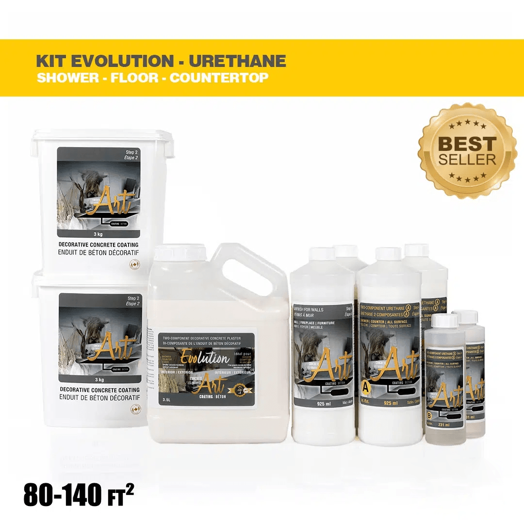 EVOLUTION KIT Urethane SHOWER / COUNTERTOPS / FLOOR and all surfaces ...